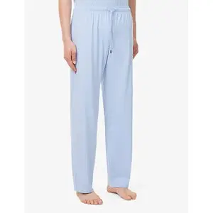 Derek Rose Basel Relaxed-fit Stretch-woven Pyjama Bottoms - French
