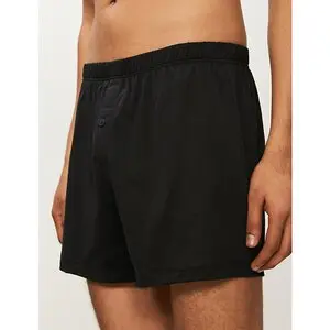 Hanro Sporty Regular-fit Cotton Boxers - Black