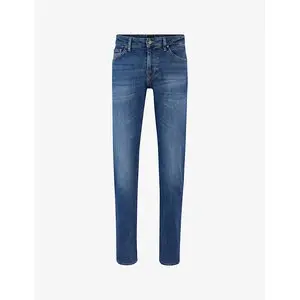 BOSS Regular-fit Straight-leg Mid-rise Stretch-denim Jeans