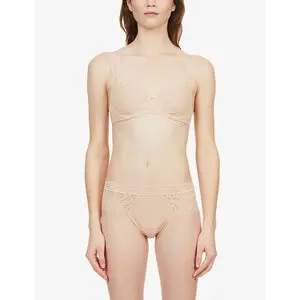 Wacoal Raffiné Floral-embroidered Stretch-lace Bra