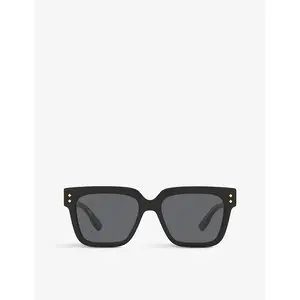 Gucci Gg1084s Square-frame Sunglasses - Black