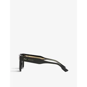 Gucci Gg1084s Square-frame Sunglasses - Black