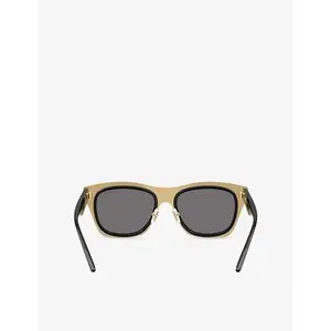 Versace Rectangle-frame Acetate Sunglasses