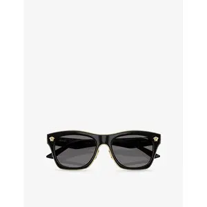 Versace Rectangle-frame Acetate Sunglasses