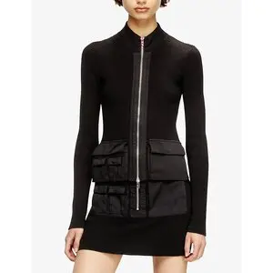 DIESEL® M-melissa Flap-pocket Knitted Cardigan