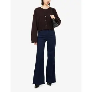 Good American Good Waist Palazzo Stretch-denim Jeans