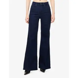 Good American Good Waist Palazzo Stretch-denim Jeans