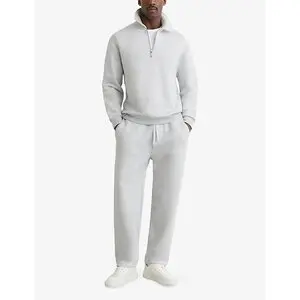 REISS Half-zip Cotton-blend Sweatshirt