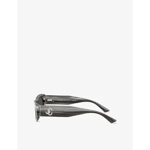 JIMMY CHOO Jc5038bu Oval-frame Sunglasses
