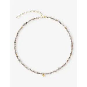 LA MAISON COUTURE Amadeus Ines Labradorite Necklace - Grey