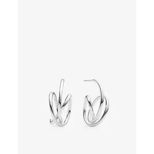 SIF JAKOBS Spirale Pianura Rhodium-plated Earrings - Silver