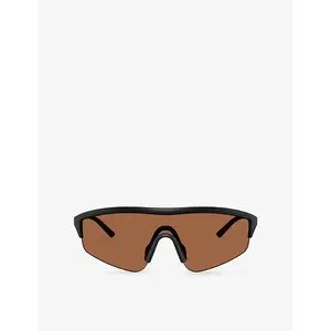 Oliver Spencer Irregular-frame Injected Sunglasses - Black