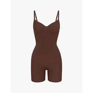 SKIMS Sculpt Ruched Stretch-woven Body - Sienna