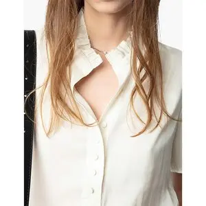 Zadig&Voltaire Topher Satin Top - Flake