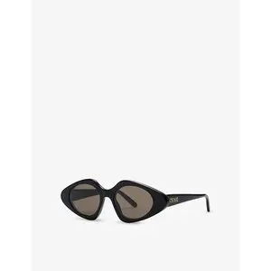 Loewe Triangle Slim Acetate Sunglasses - Black