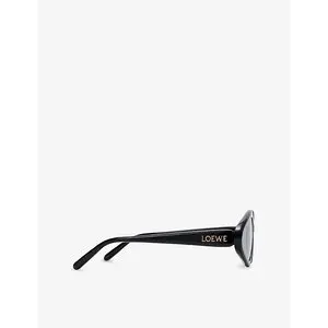 Loewe Triangle Slim Acetate Sunglasses - Black