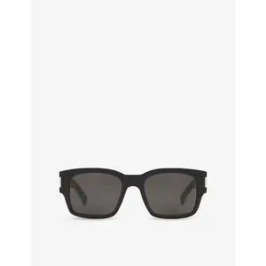 Saint Laurent Sl 617 Square-frame Sunglasses - Black