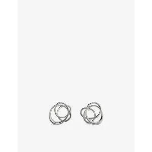 Monica Vinader Nura Wrap Stud Earrings - Silver