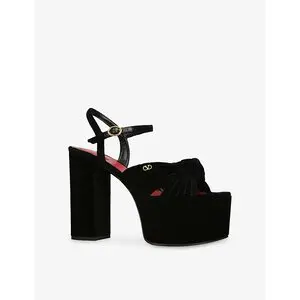 Valentino Garavani Crasher 125 Velvet Platform Sandals