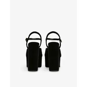 Valentino Garavani Crasher 125 Velvet Platform Sandals