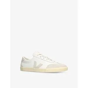 VEJA Volley Logo-embroidered Leather Low-top Trainers - White/oth