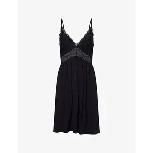 Eberjey Mariana Lace-embroidery Stretch-woven Nightdress