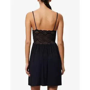 Eberjey Mariana Lace-embroidery Stretch-woven Nightdress
