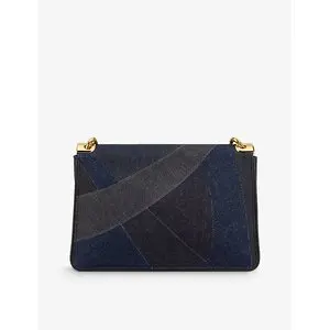 BVLGARI Serpenti Forever Large Denim Shoulder Bag