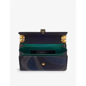 BVLGARI Serpenti Forever Large Denim Shoulder Bag