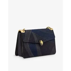 BVLGARI Serpenti Forever Large Denim Shoulder Bag