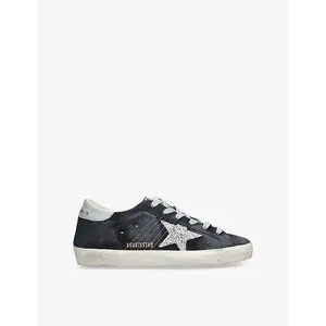 GOLDEN GOOSE Super-star Suede Low-top Trainers - Navy
