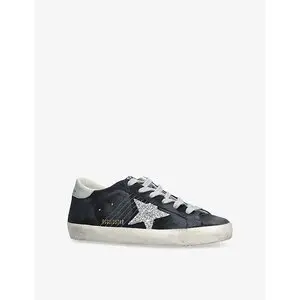 GOLDEN GOOSE Super-star Suede Low-top Trainers - Navy