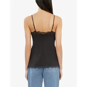 The Kooples Lace-embroidered Silk Camisole