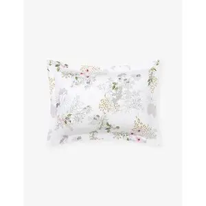 YVES DELORME Orchidee Floral-print Cotton-sateen Oxford Pillowcase 50cm X 75cm - Multicoloured