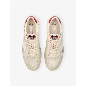 GOLDEN GOOSE Ball Star Disney Suede Trainers - Taupe