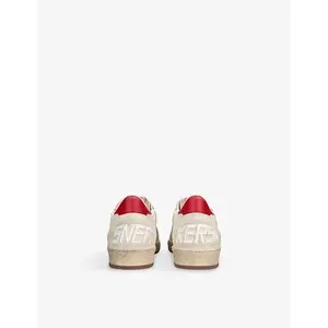 GOLDEN GOOSE Ball Star Disney Suede Trainers - Taupe