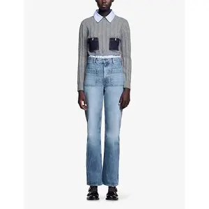 Sandro Slim-fit Flared Denim Jeans