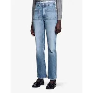 Sandro Slim-fit Flared Denim Jeans