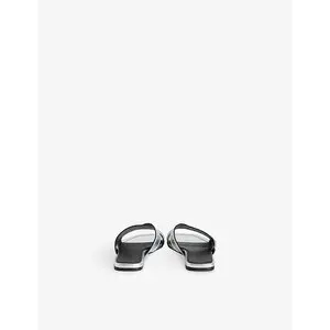 Zadig&Voltaire Azora Metallic-leather Mules - Silver