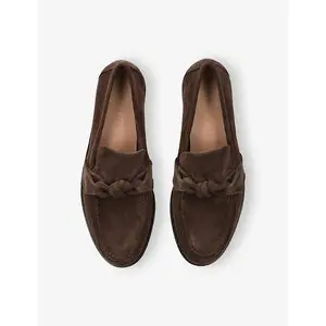 Bottega Veneta Astaire Knot Suede Loafers
