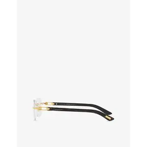 Cartier Square-frame Optical Glasses - Gold