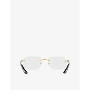 Cartier Square-frame Optical Glasses - Gold