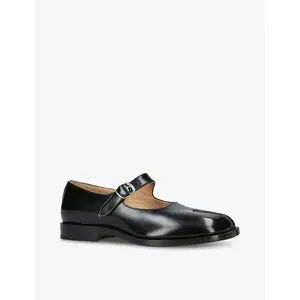MAISON MARGIELA Tabi Split-toe Leather Mary Janes - Black
