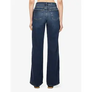 7 For All Mankind Lotta Flared Stretch-denim Blend Jeans
