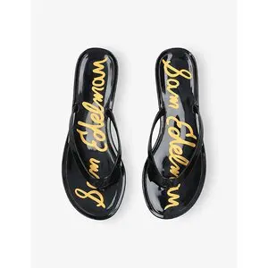 Sam Edelman Dean Jelly Flip Flops - Black