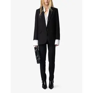 Zadig&Voltaire Viva Rhinestone-embellished Stretch-woven Blazer