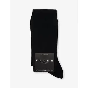 Falke Tiago Ribbed Crew Socks - Black