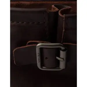 Prada Logo-embellished Leather Biker Boots