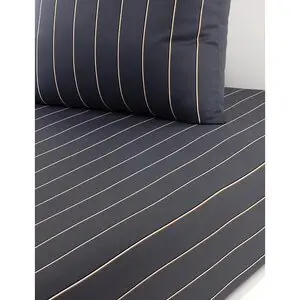 BOSS Bray Striped Cotton Fitted Sheet