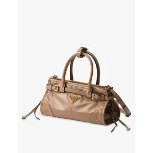 Prada Bonnie Mini Leather Handbag - Powder